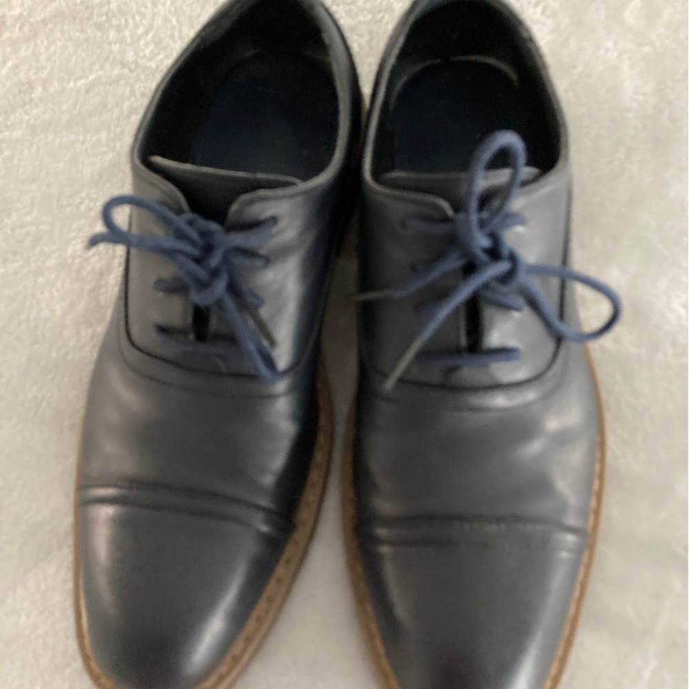 Perry Ellis Jess Portfolio Dress Shoe Oxford Navy Lea… - Gem